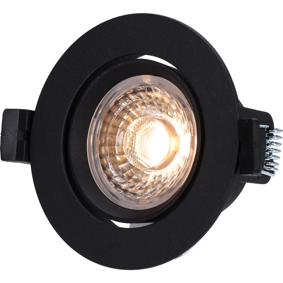 Namron Downlightpakke Alfa LED Matt Sort 6 pk | Namron