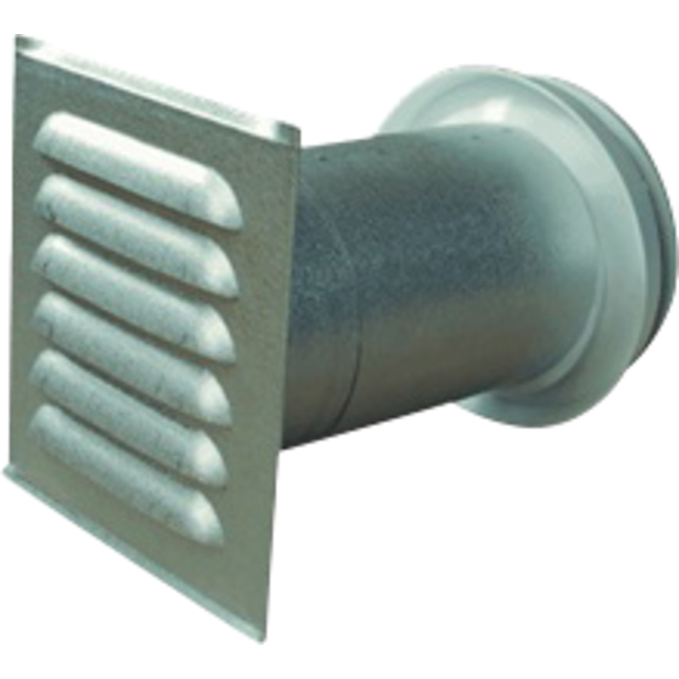 Veggventil Med Sjalusirist Aluz Ø125 220-400mm | Elektroimportøren AS